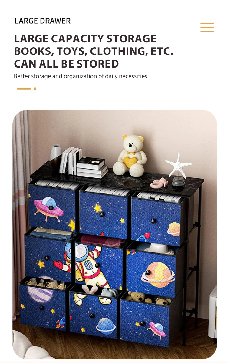 Customizable Patterns Drawers Cabinet Organizers Fabric Storage Cabinet ...
