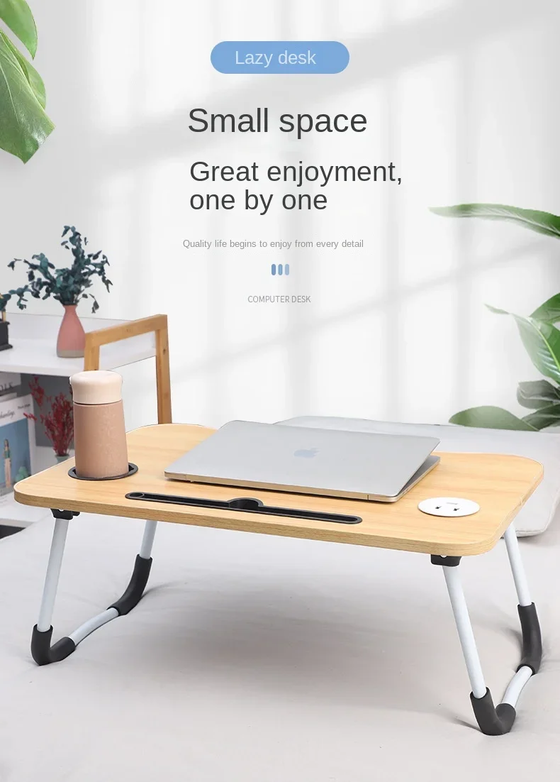 Foldable Small Table Bed Desk Notebook Computer Table Lazy Student ...