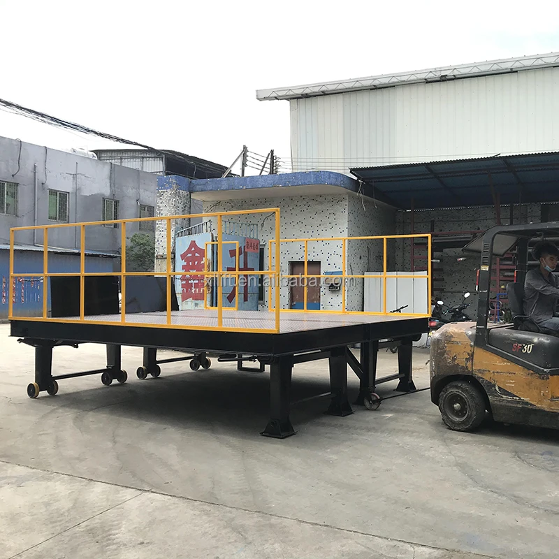 10ton Forklift Container Truck Used Mobile Yard Ramp Loading And ...