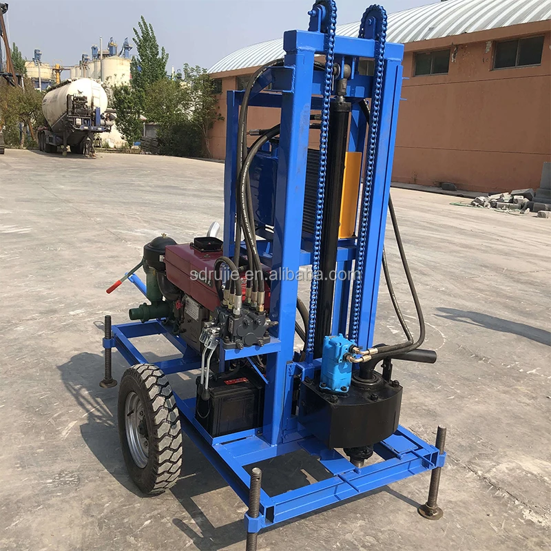 Small Portable Drill Rig Home Use Mobile Water Well Drilling Machine ...