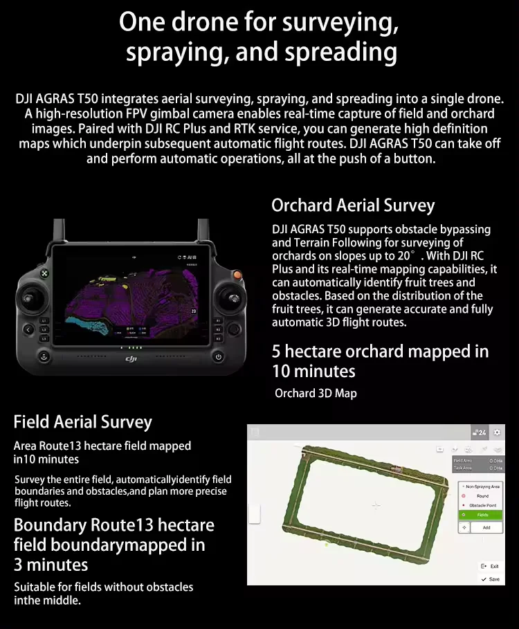 DJI Agras T40 T50 Combo - Efficient Agricultural Drones