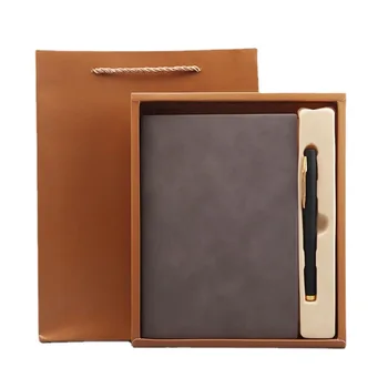 Luxury High Quality Logo Custom Pen And Gift Box Soft Leather Cover ...