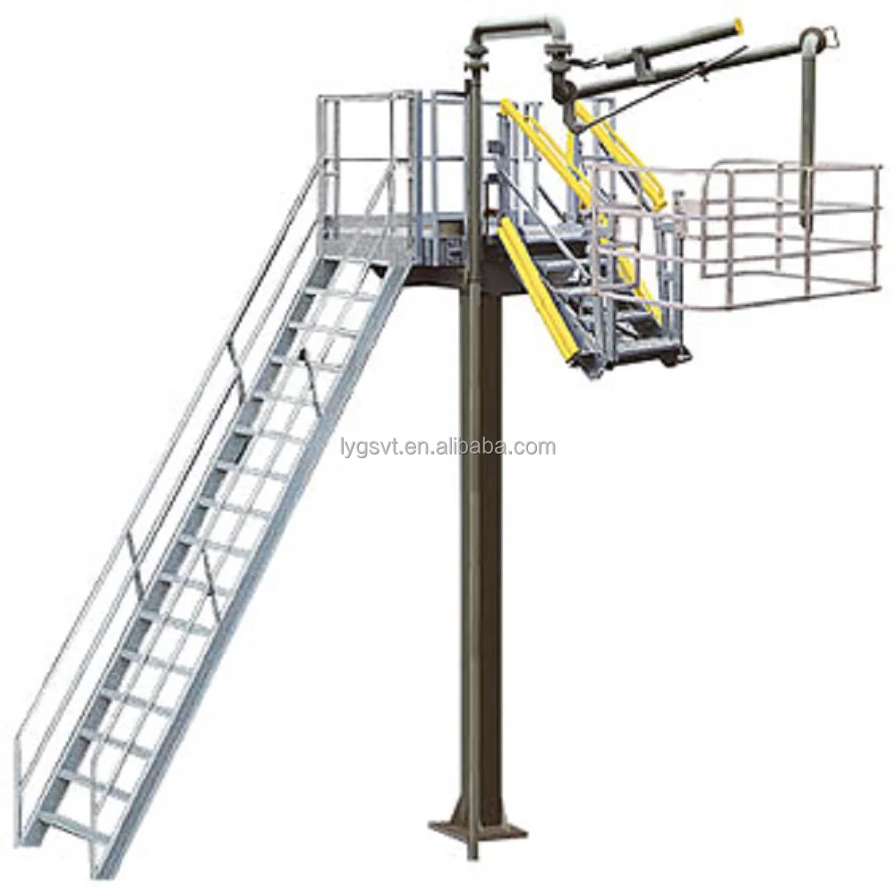 Folding Stairs with Safety Cages for Road Truck / Railcar