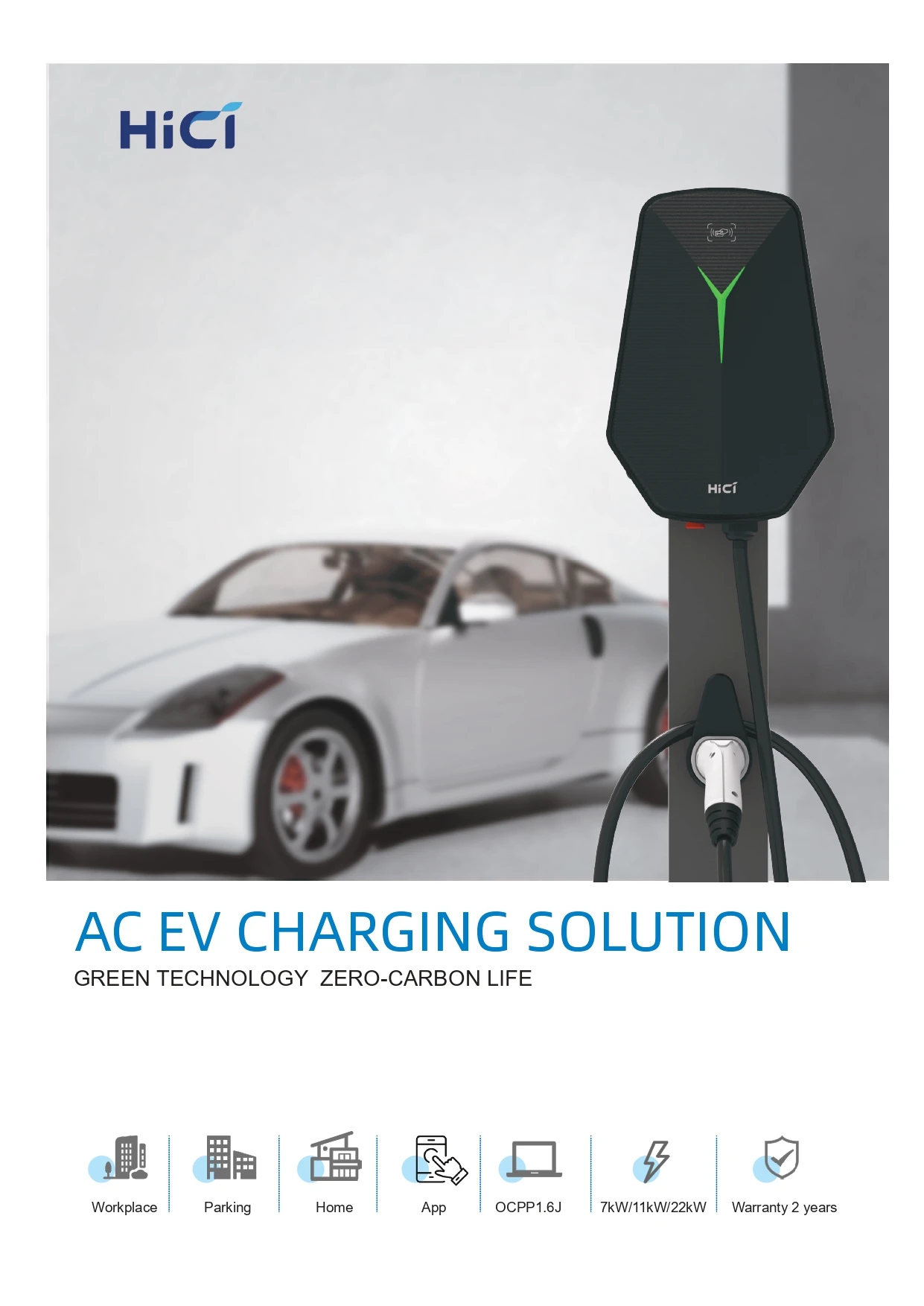 Mode 3 Three Phase AC Charger 220v 7KW 11KW 22KW OCPP1.6 Wifi Bluetooth ...