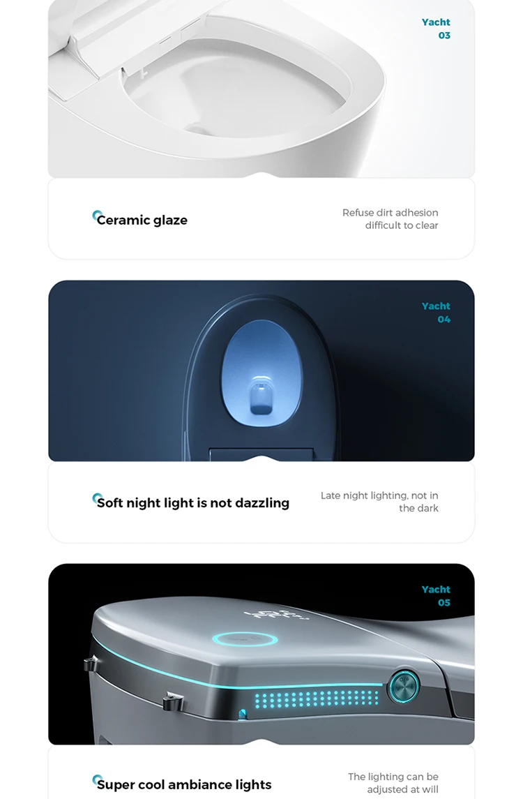 Luxury Yacht Modern High-end Automatic Bathroom Sanitary Wares Floor ...