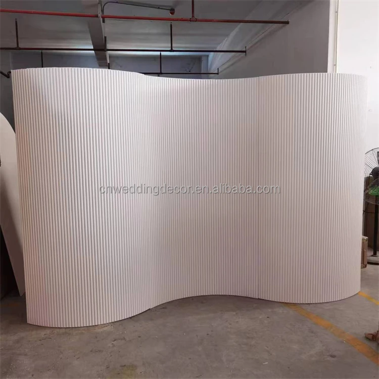 2023 Wedding Backdrop - Elegant Acrylic Fluted Wall Set