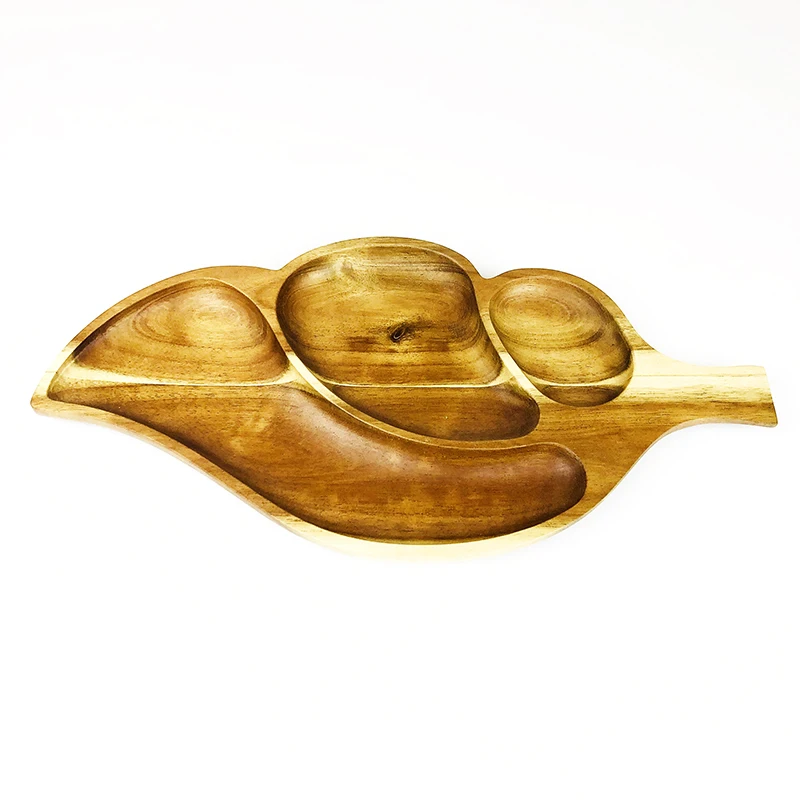 Modern Sustainable Wooden Charger Plate Trays Dinnerware Set Serving ...