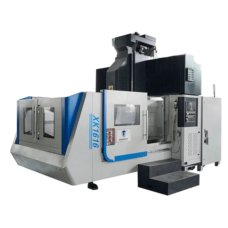 FANUC Controller Vertical Double Column Gantry Type CNC Milling Machine ...