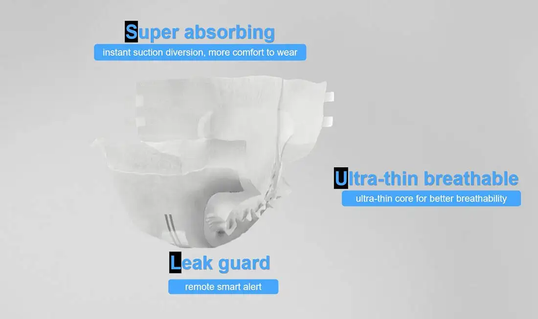 Smart Disposable Adult Diaper with Bluetooth Sensor & Alarm - Timely ...