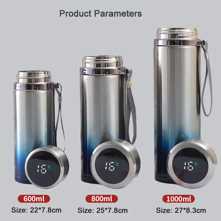 Creative 304 Stainless Steel Intelligent Sling Digital Thermos Outdoor ...