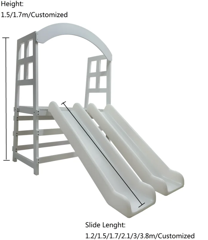 Soft Play Set White Double Slide for Kids Playground Equipment| Alibaba.com