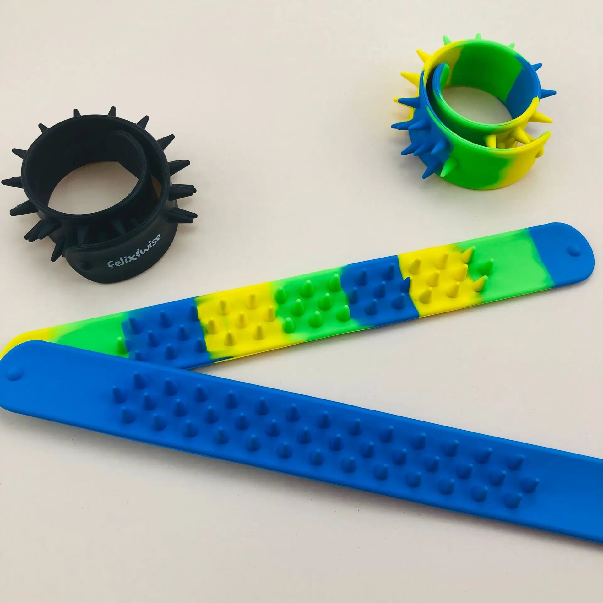 Personalized Silicone Slap Band - Wide Fashion Bracelet