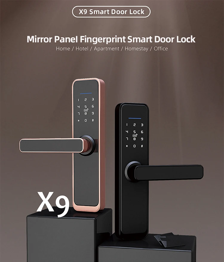 Tuya Fingerprint Touch Screen Keyless Smart Locks - High Security