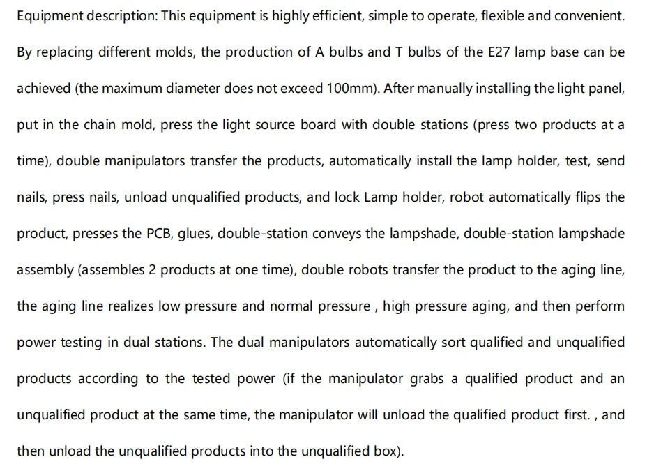 High Efficiency LED Bulb Production Line - 2000pcs/hour