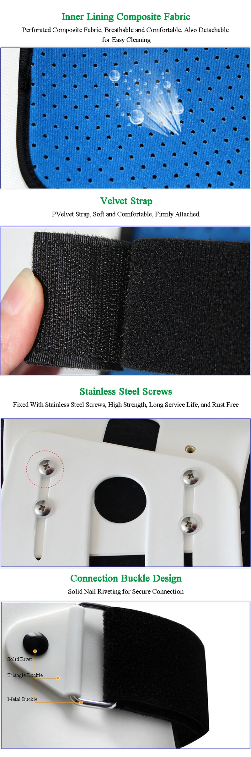 Ankle Joint Fixator Orthosis Brace Medical Support Bone Fracture Foot ...