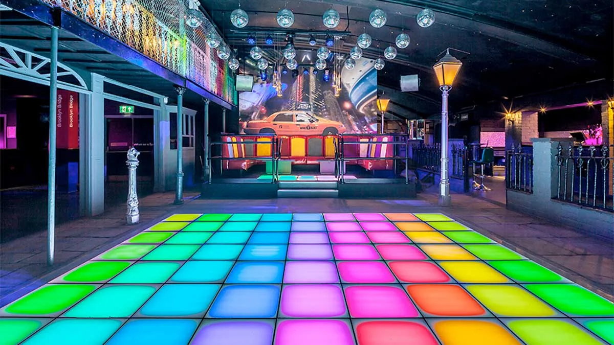 Interactive Game LED Floor - 30x30cm Portable Magnet 3D