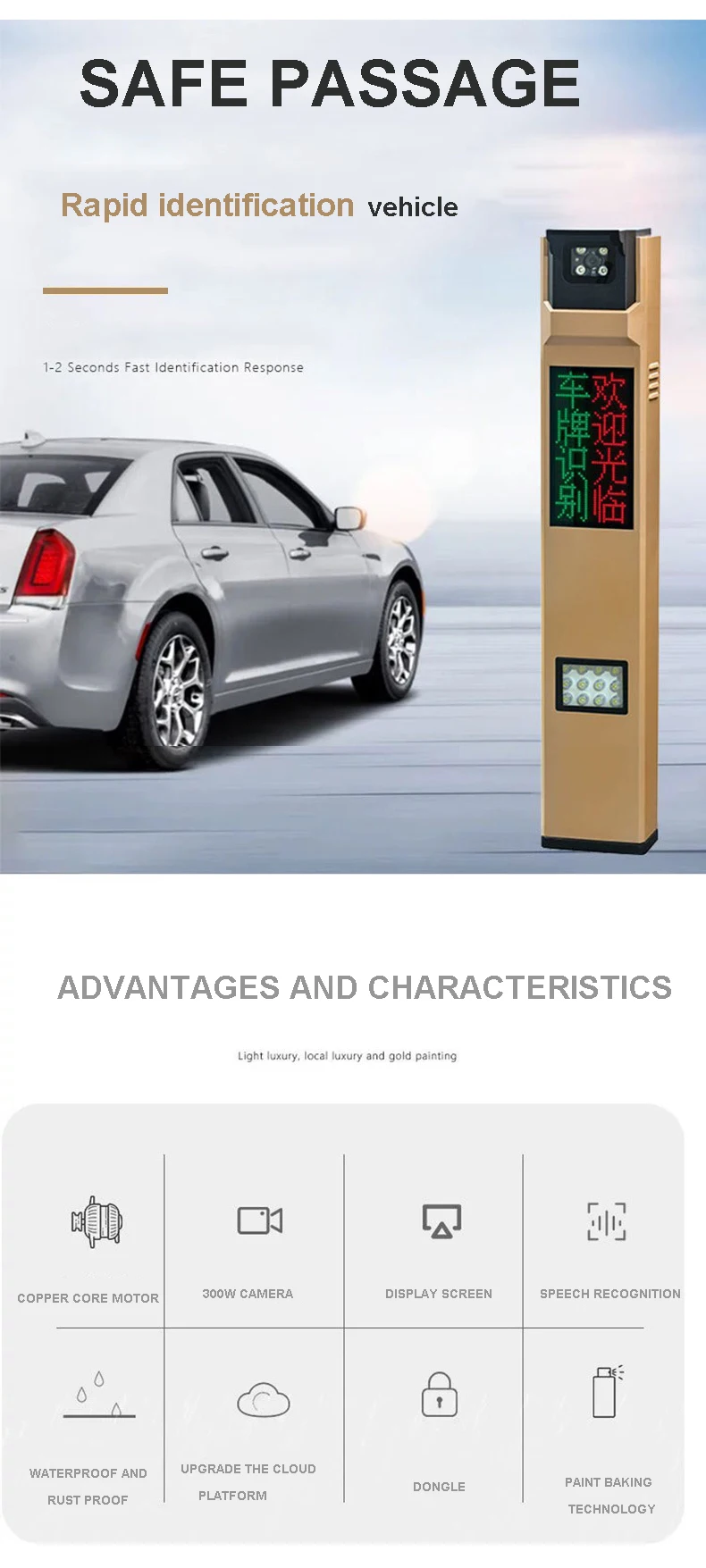 License Plate Recognition System Access Control Automatic Charge ...