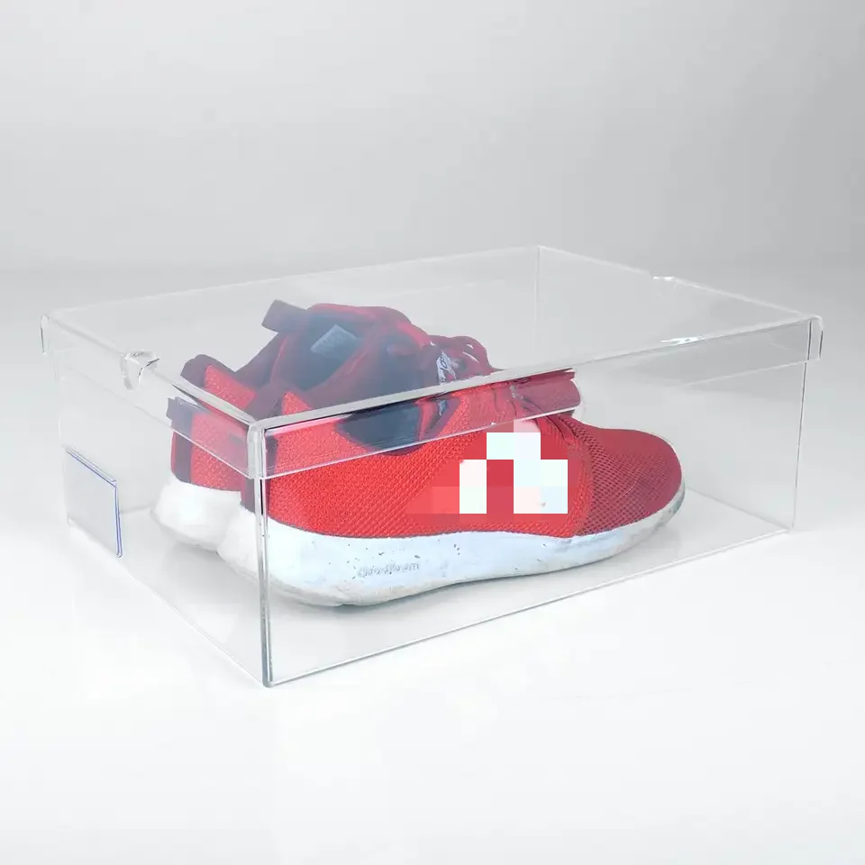Yageli Custom Clear Acrylic Shoe Container Store Protective Display ...