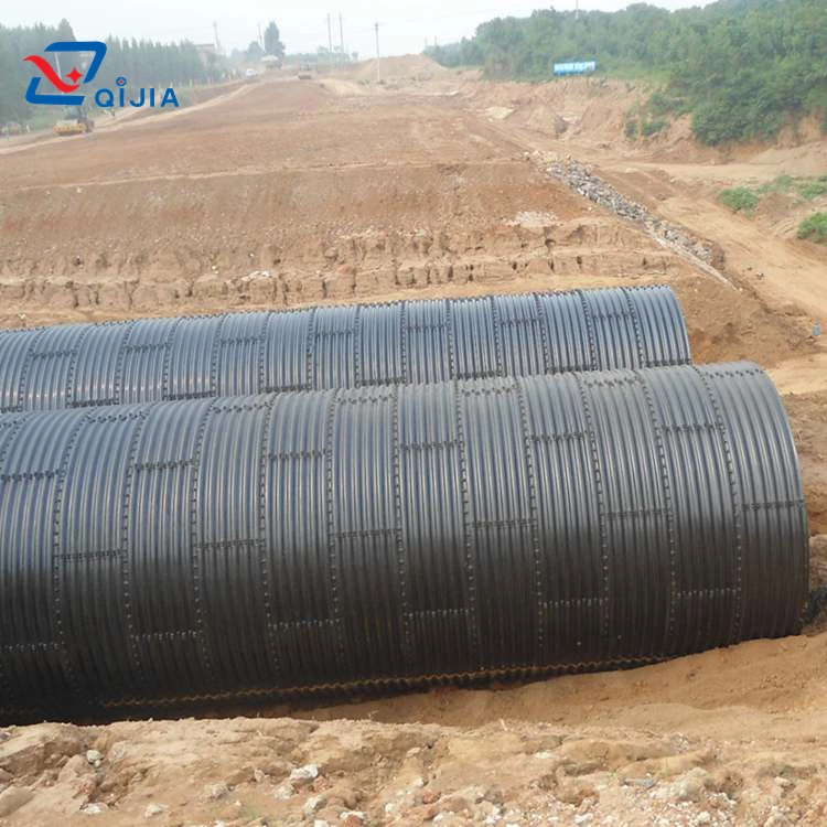 Underground Buried Road Culvert Assembly Corrugated Steel Pipe Culvert ...