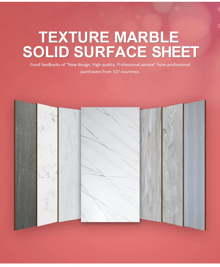 Thermoforming Solid Surface Slabs Artificial Sheet For Kitchen Top ...