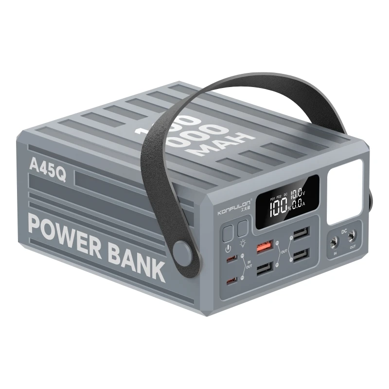 100000 mAh large capacity fast charging power bank with LED lighting ...