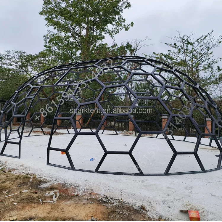 Oval Shaped Glass Geodesic Dome Greenhouse Tent Outdoor Transparent ...