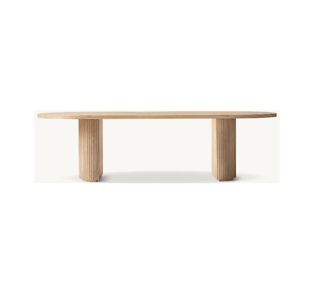 Alibaba.com: Luxury Custom Table, White Solid Oak Wooden Dining Tables ...