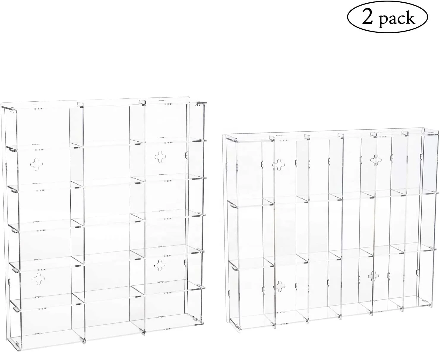 Acrylic Toy Display Rack Compartment Transparent Collectible Model ...
