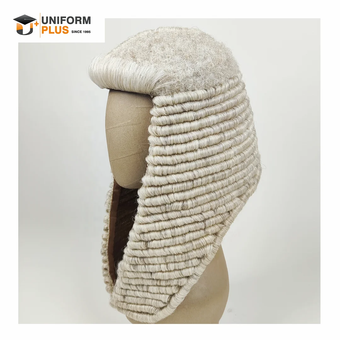 High Quality 100% Horse Hair Judge Lawyer Barrister Wig - Traditional ...