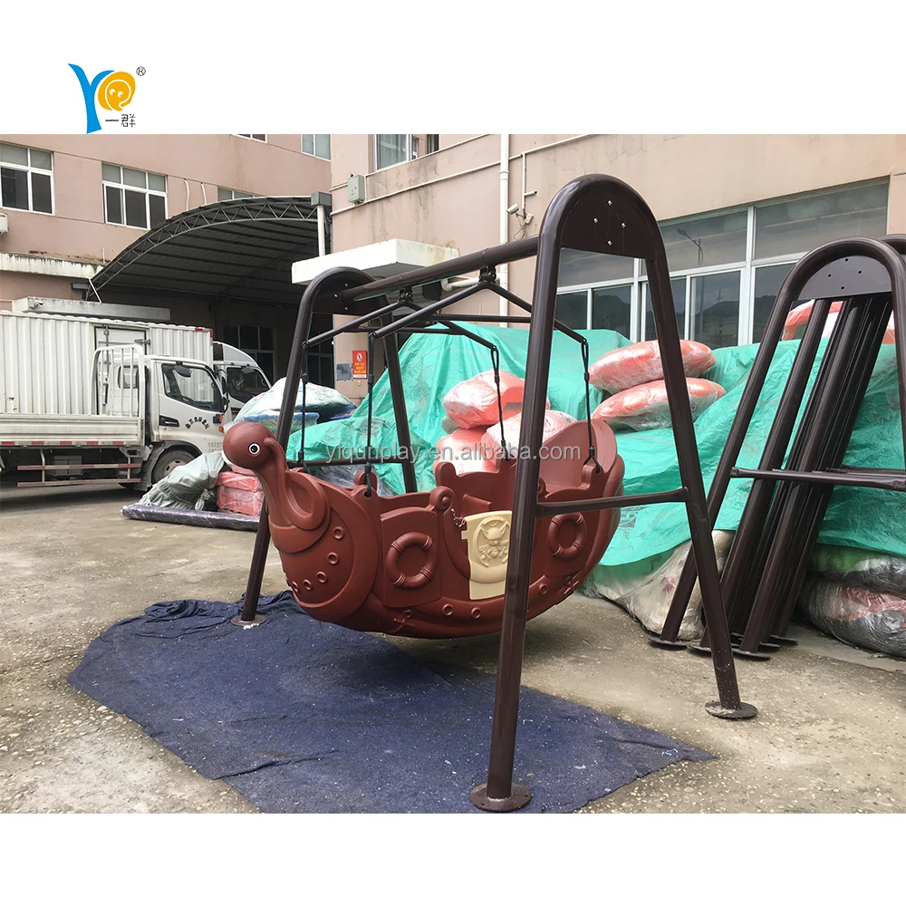 Kids Playground Swing Pirate Ship Boat Children Outdoor Indoor Swings ...