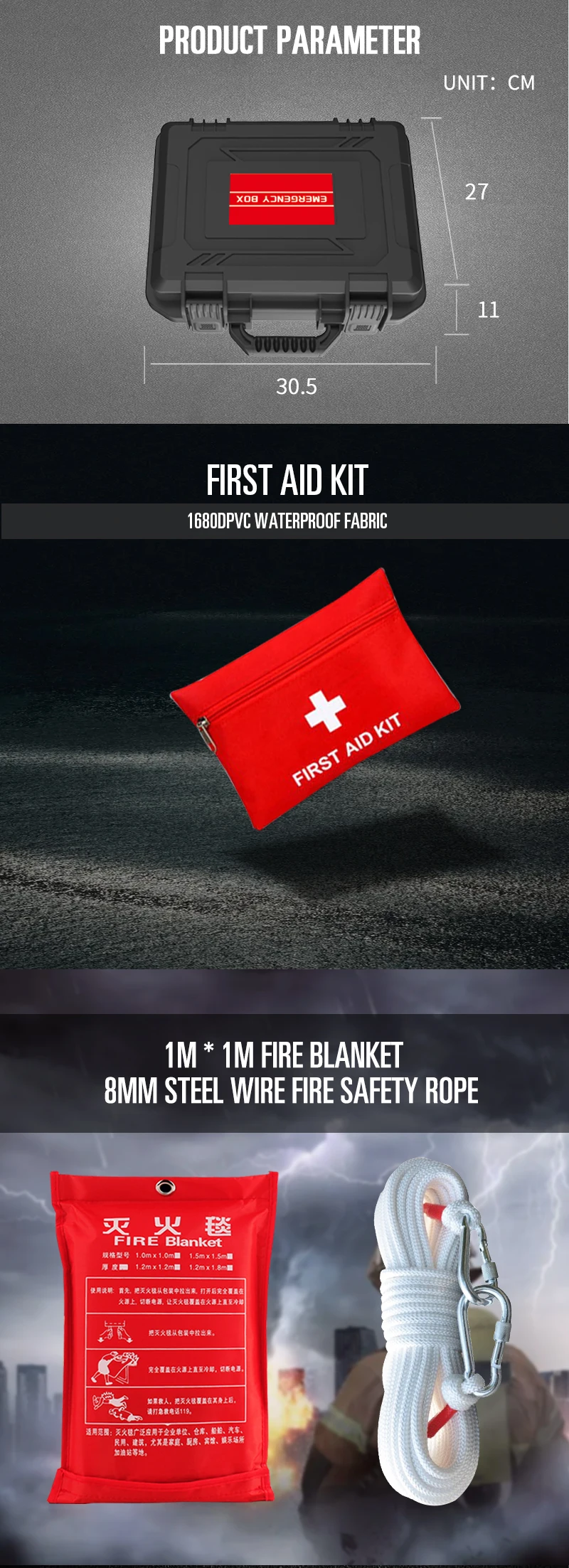 紧急救援家园消防地震逃生自救救生包 - Buy 生存工具包,自救救生包,应急救生包 Product on Alibaba.com