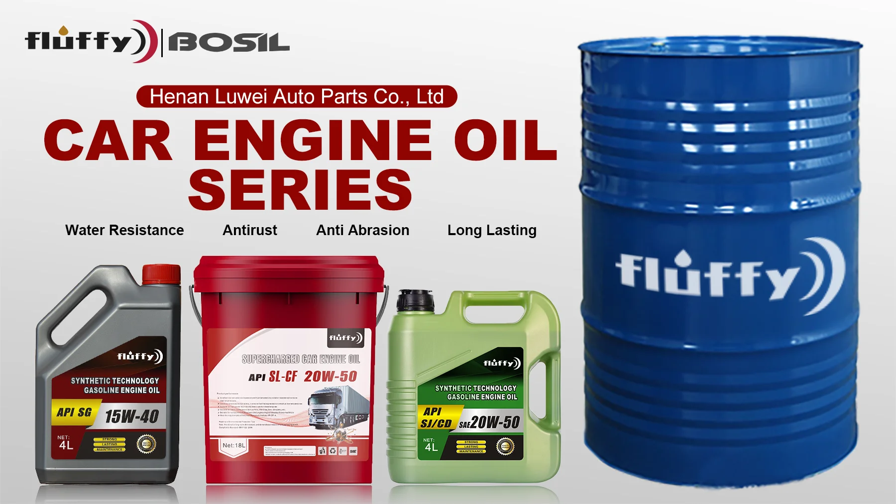 CHINA LUWEI BOSIL Brand SAE 15W40 20W50 Diesel Engine Oil