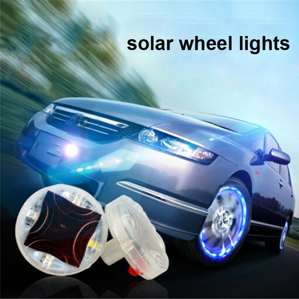 Solar Wheel Lights - Decorative 12leds Tire Valve Caps