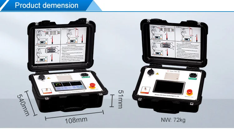 B Vlf-80kv Ac Hipot Tester High Voltage Pulse Generator Vlf Cable Test ...