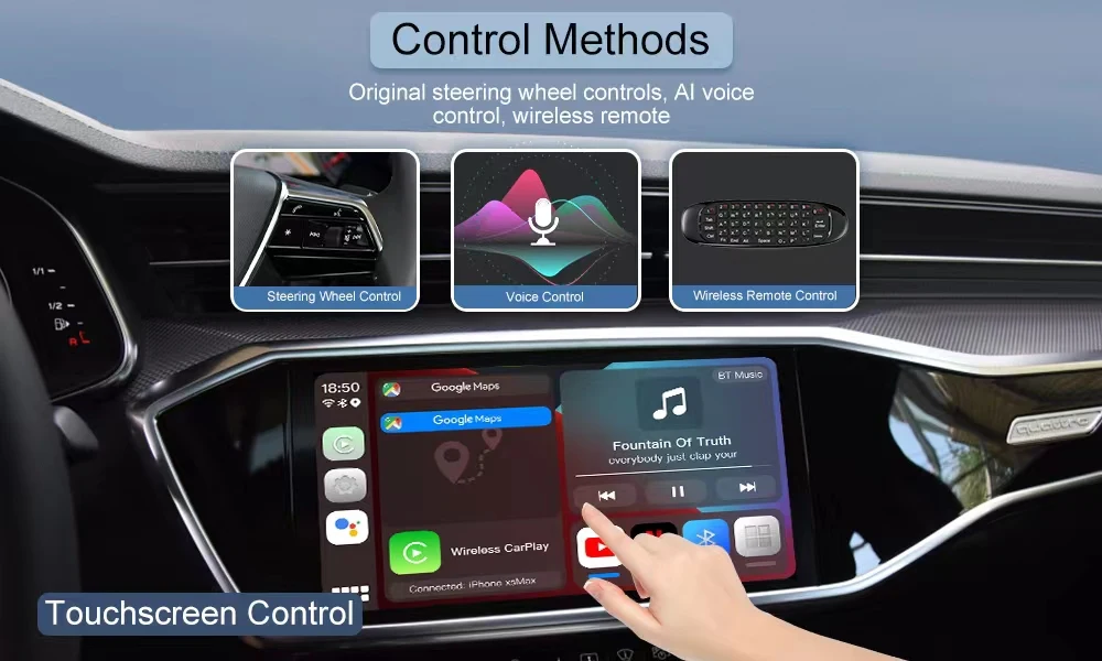 Smartbox Wireless Apple Carplay Ai Box For Youtube Netflix Mmb Android ...