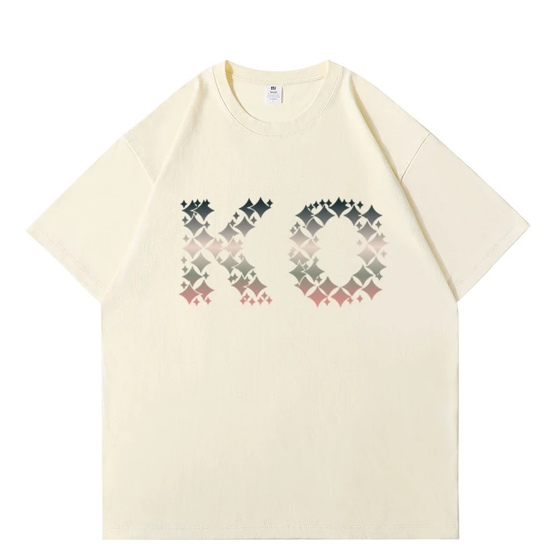 Women's Men's 230G T-Shirt Customizable Heavy Weight Pure Cotton Logo Printing for Ins Couple ...