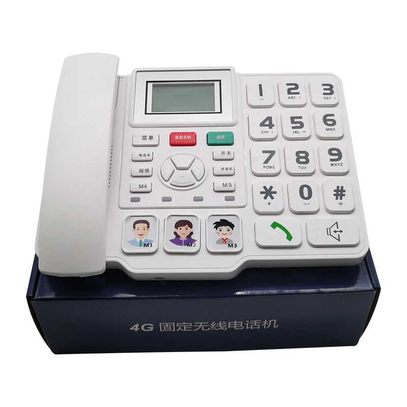 Big Keyboard 4G Fixed Wireless Phone for Seniors - SOS Button