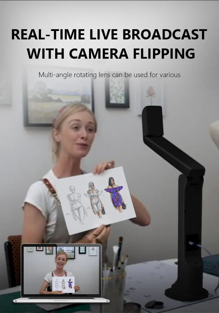 8MP 13MP 16MP Visualizer Mobile Hd Usb A3 A4 Autofocus Document Viewer ...