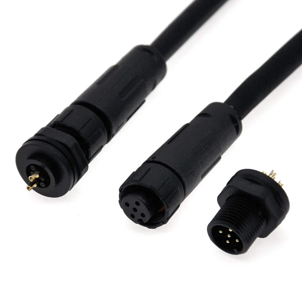 Oem Waterproof Ip66 Lock Connector 2 3 4 5 6 Pin M6 M8 M12 Electric ...