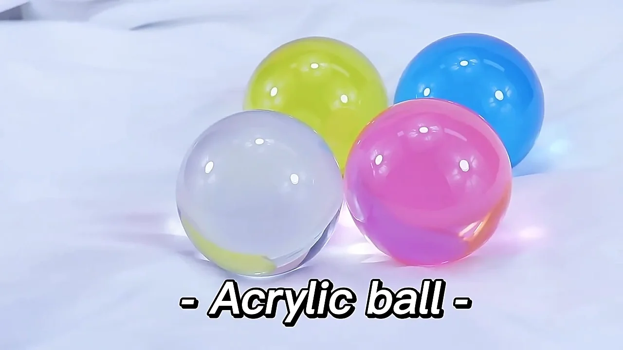 Transparent Acrylic Resin Crystal Ball For Crafts Elegant Handicraft ...