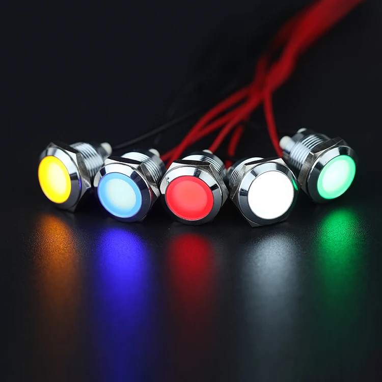 22mm Led Flashing Alarm Buzzer Indicator Light,12v / 24 Volt Signal ...