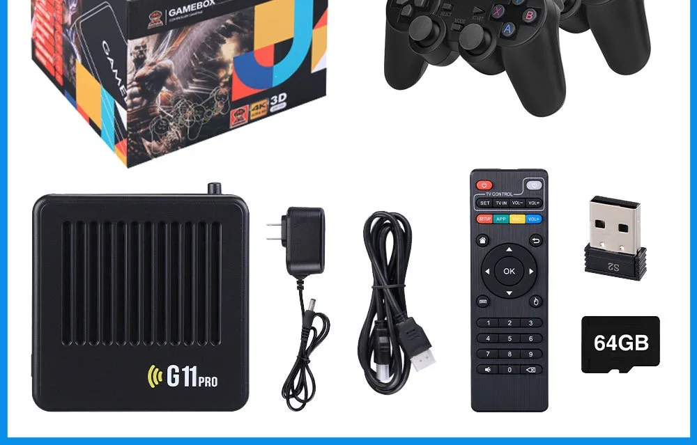 2025 G11 PRO TV Game BOX - Classic Arcade & Android Dual System