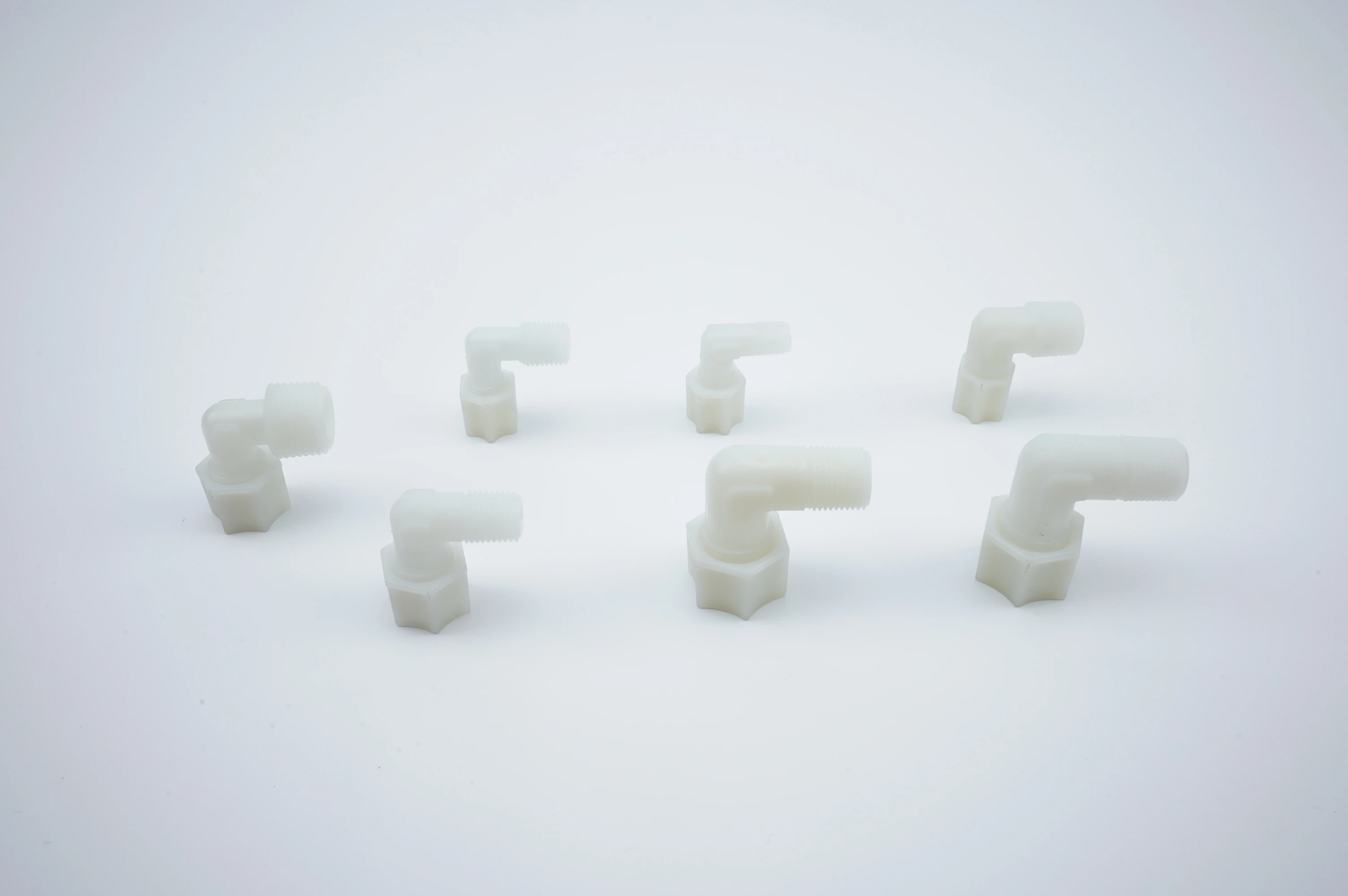 Factory Plastic Connectors For Water Purifier White L-bend Nylon ...