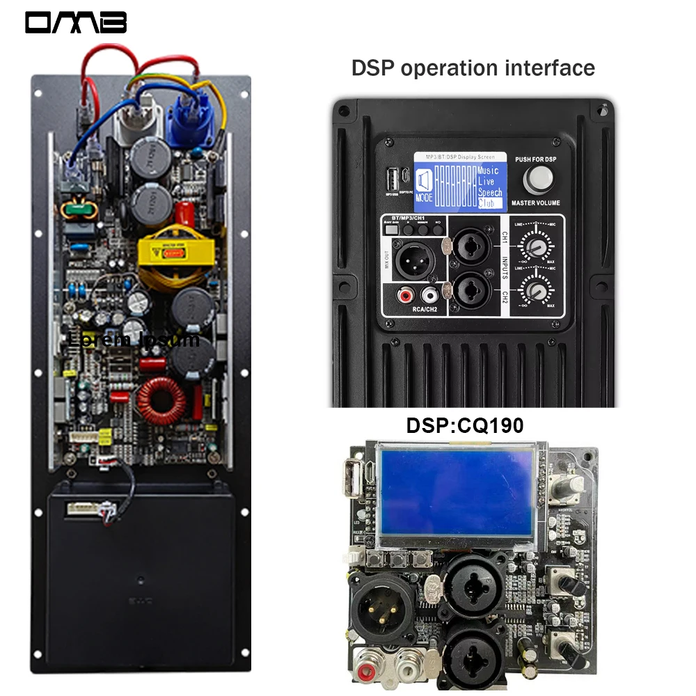 2025 Professional 400w 2 Active 2 Channel Class D Digital Audio Line ...