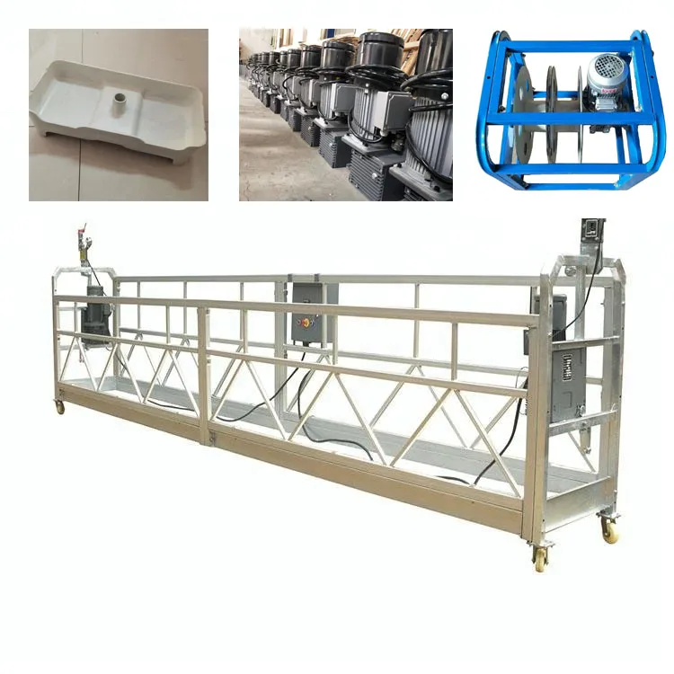 Powered Gondola Cradle Suspended Platform Hoist ZLP800 Aluminum Alloy ...