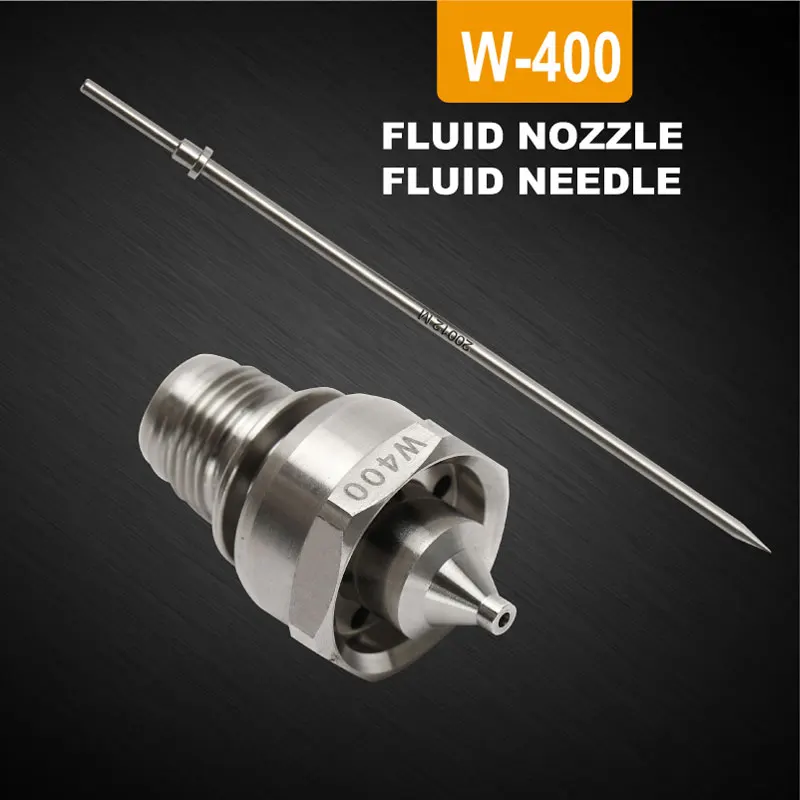 Japan W400 LV1 LV2 Aircap W-400 Spray Gun Needle Tip + Air Cap Spray ...