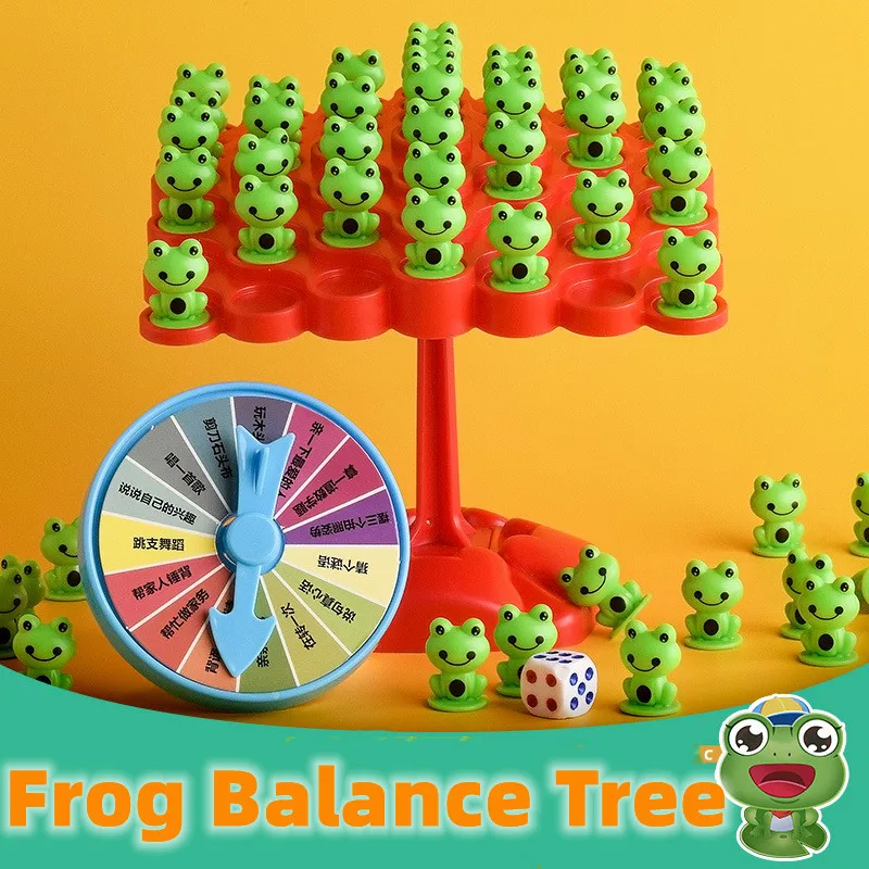 Montessori Math Frog Balance Tree - Educational Game