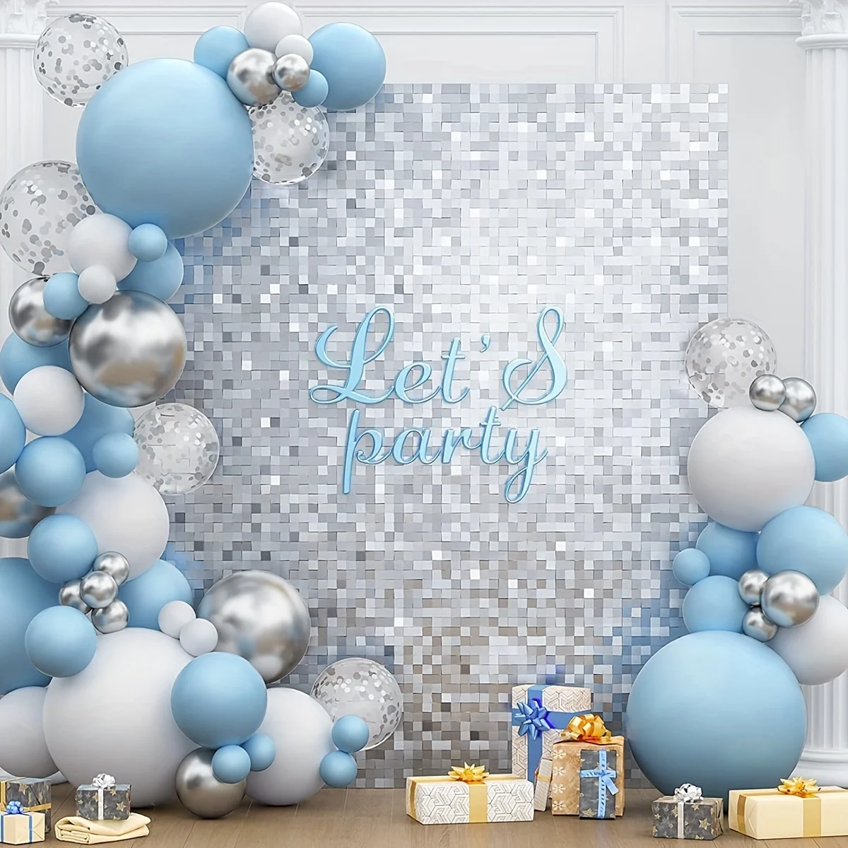 Shimmer Bling Bling 3D Wall Sequin Board Panel for Wedding