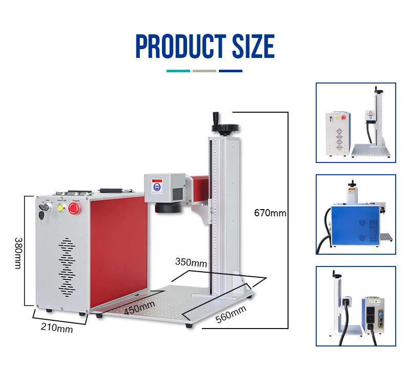 30w Desktop Fiber Laser Marking Machine Jpt MAX Portable Small Laser ...