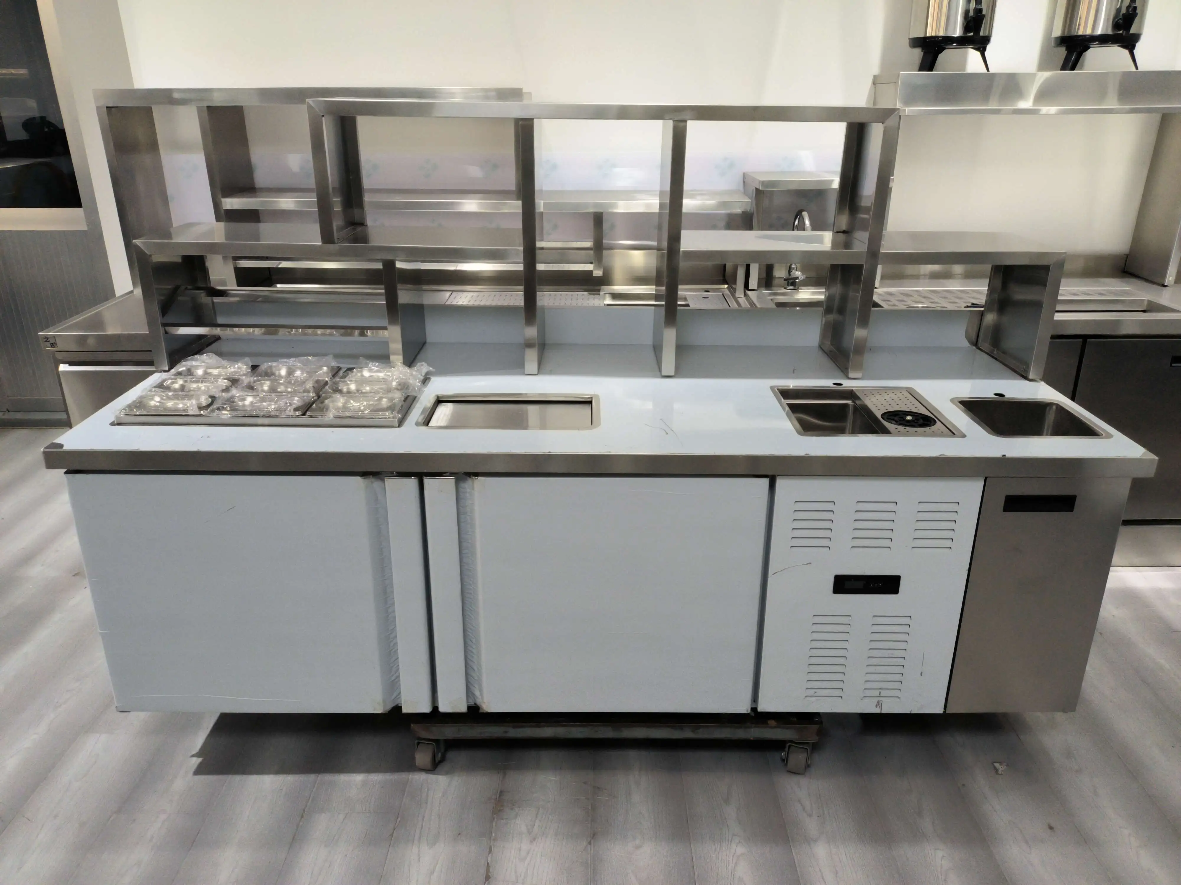 Custom Commercial Bubble Tea Counter - High Performance